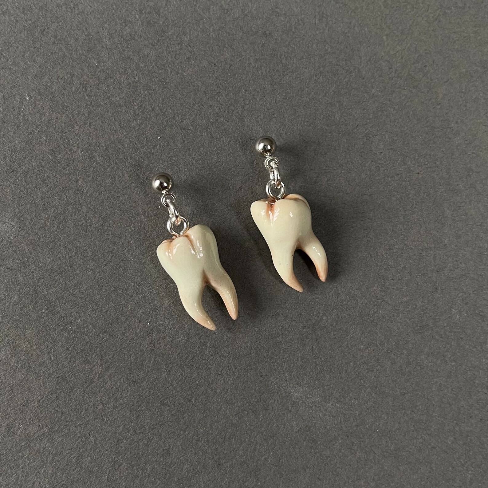 Florence’s Original Handmade Clay Teeth Stud Earrings / Teeth Studs ...
