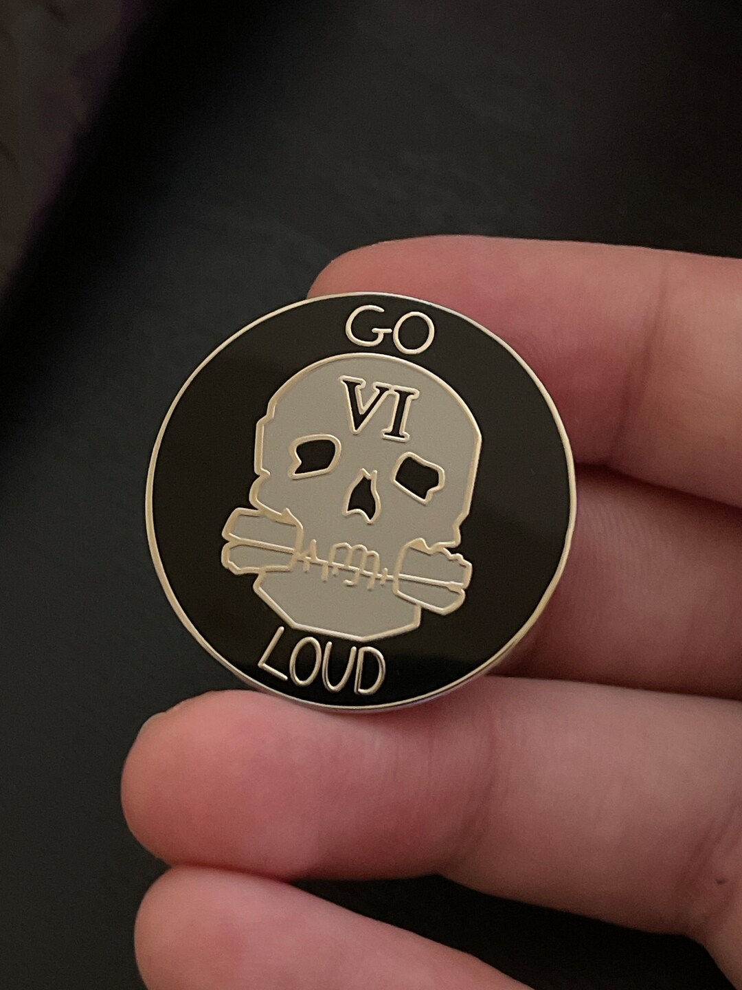 GO LOUD B-GRADE Locked Tomb-inspired Hard Enamel Pin - Etsy