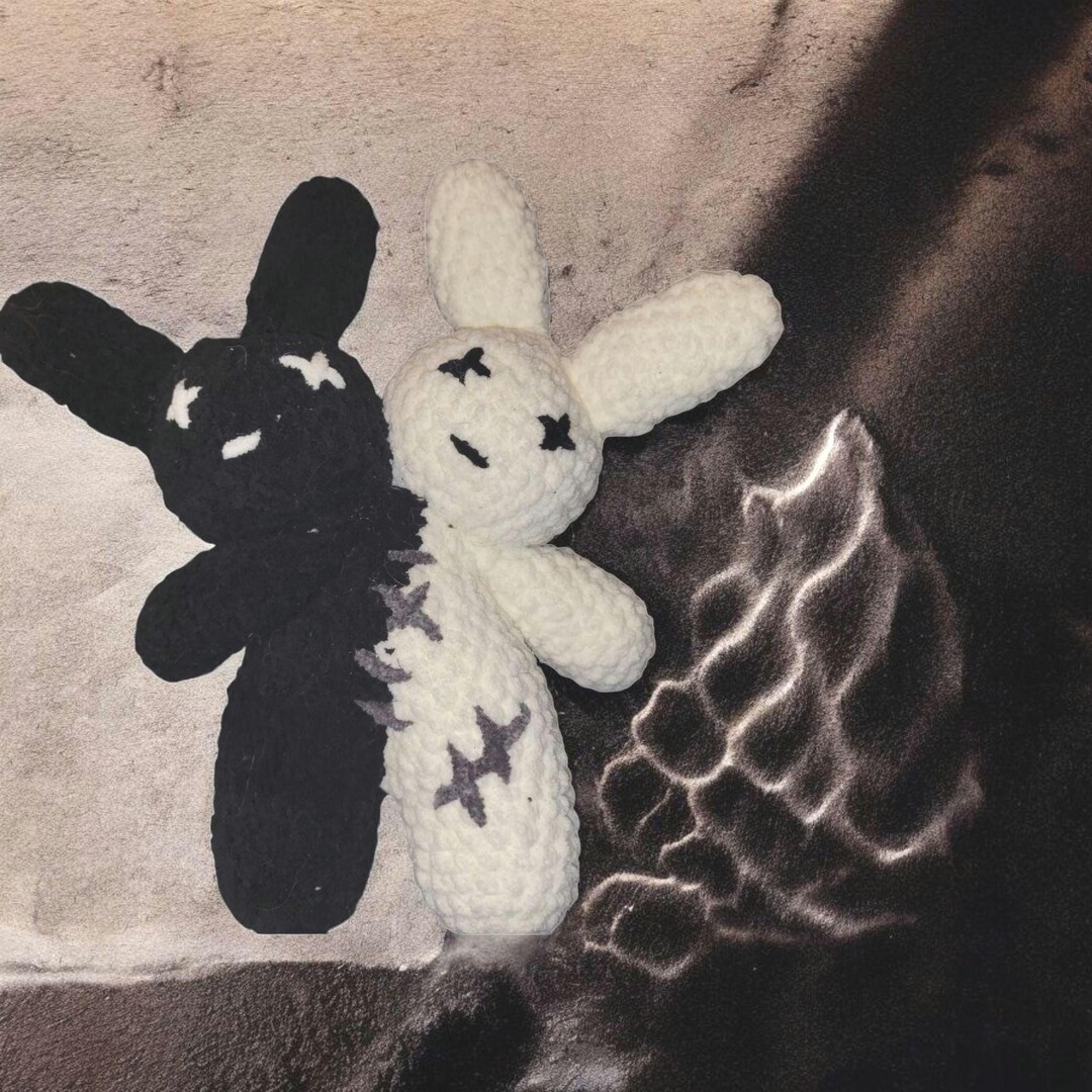 Two Headed Bunny Crocheted Plushie - Etsy