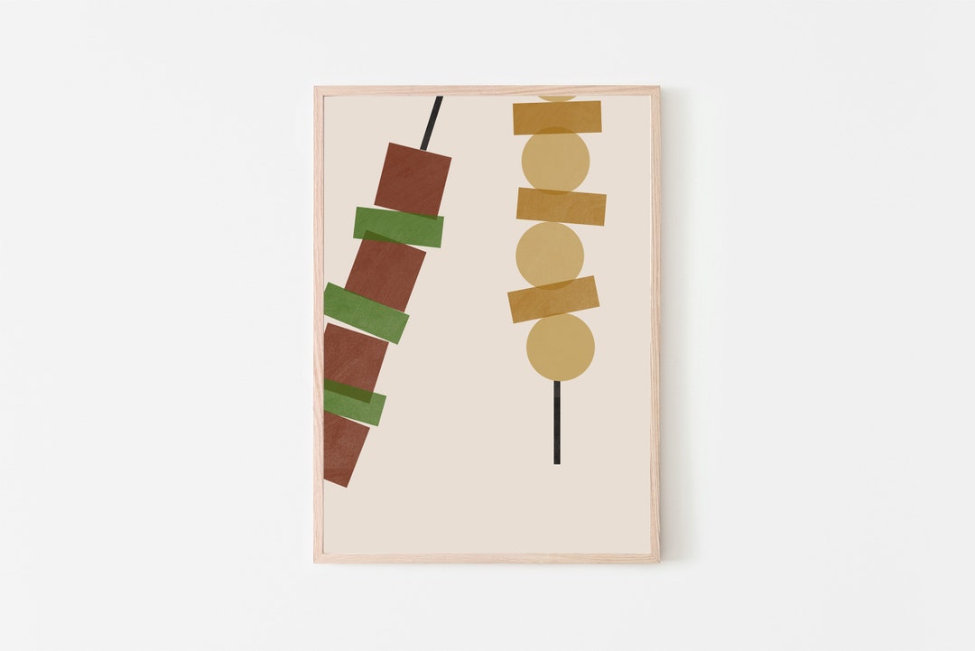 Yakitori Art, Japanese Food Art, Modern Food Art, Giclee Print, Fine ...