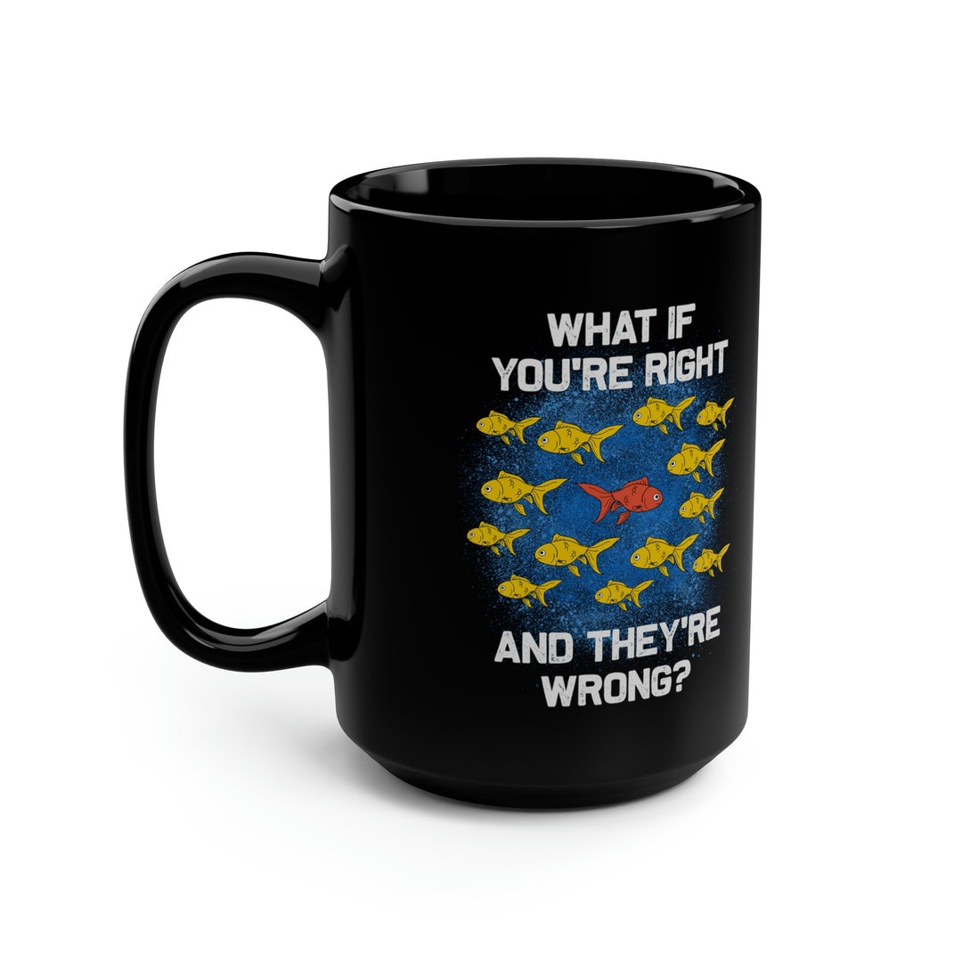 What If You're Right & They're Wrong Thought Provoking 15 Oz Black ...