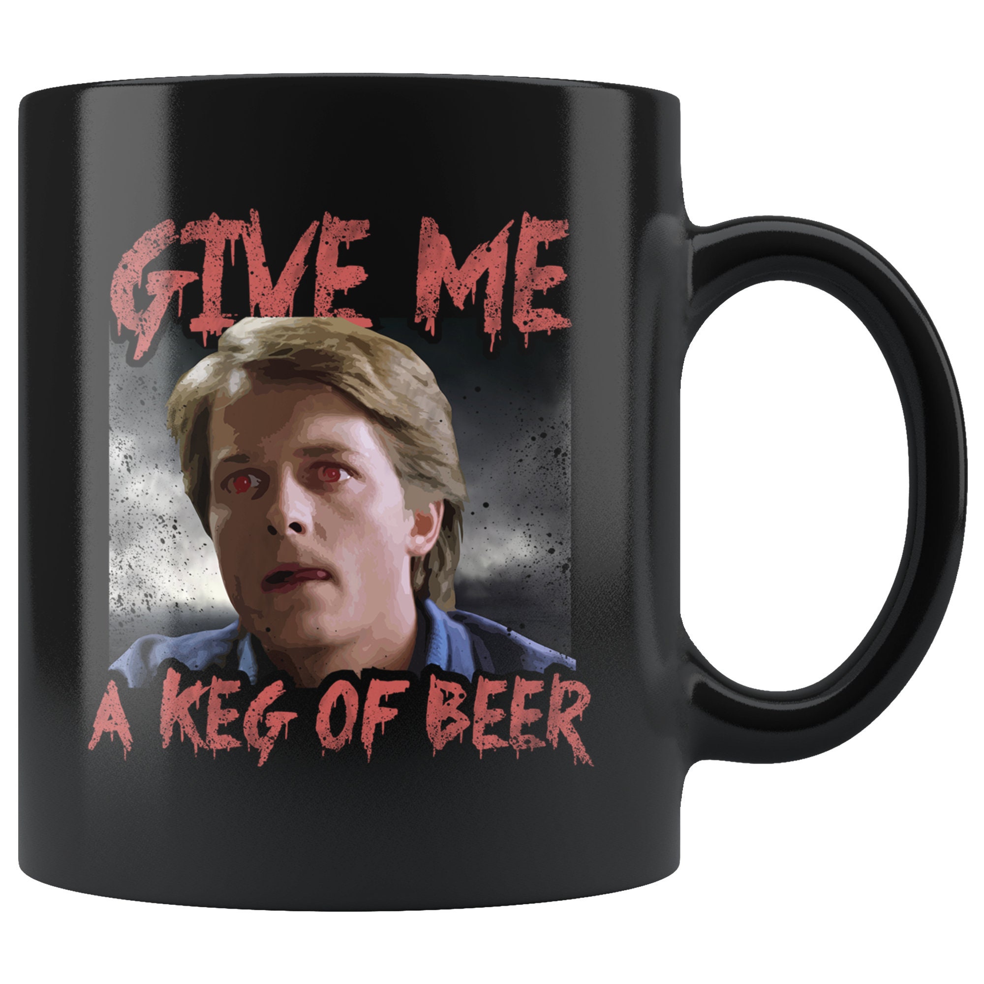 Give Me A Keg of Beer Funny 11 Oz Black Coffee Mug - Etsy UK