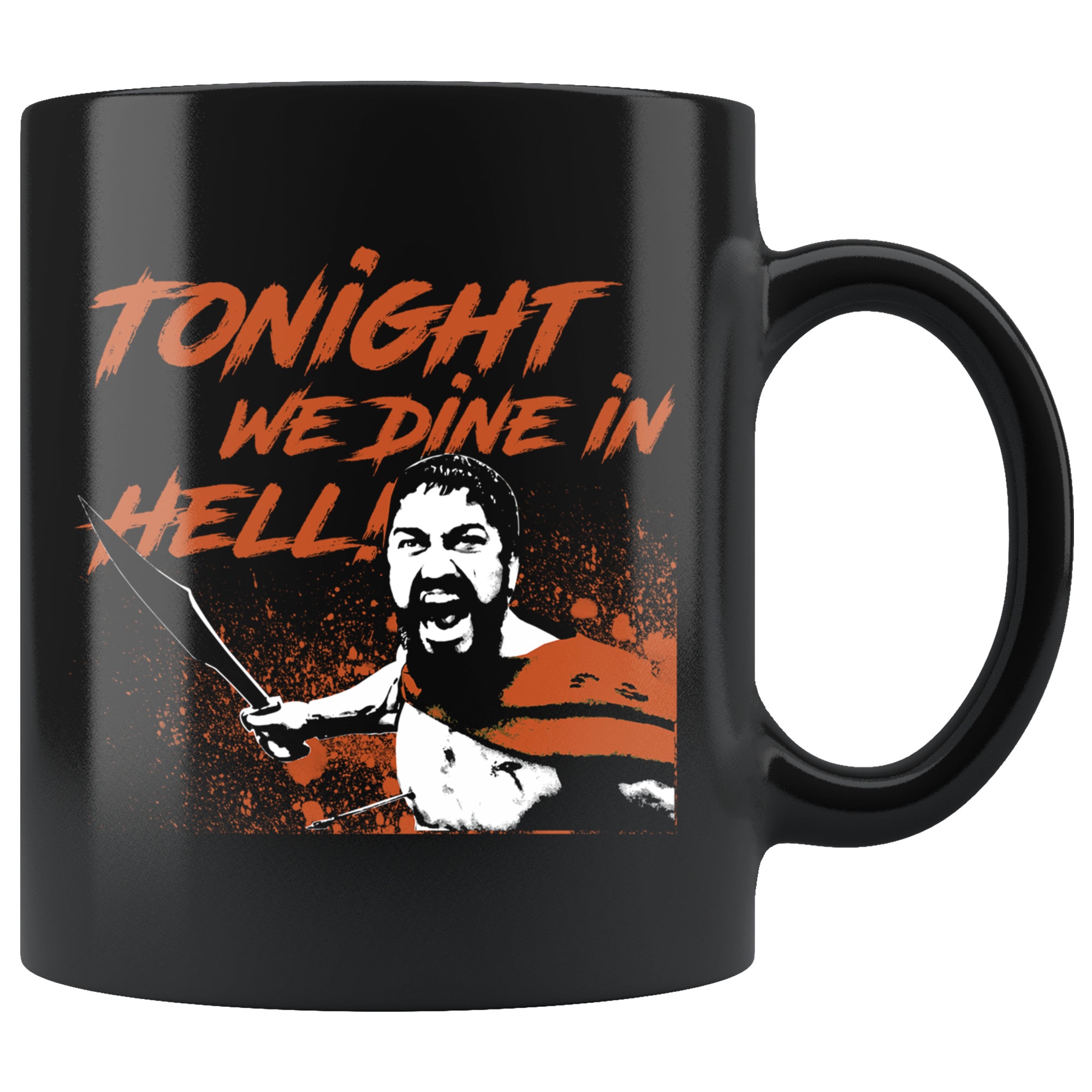 Tonight We Dine In Hell Iconic Hero 11 oz Black Coffee Mug | Etsy