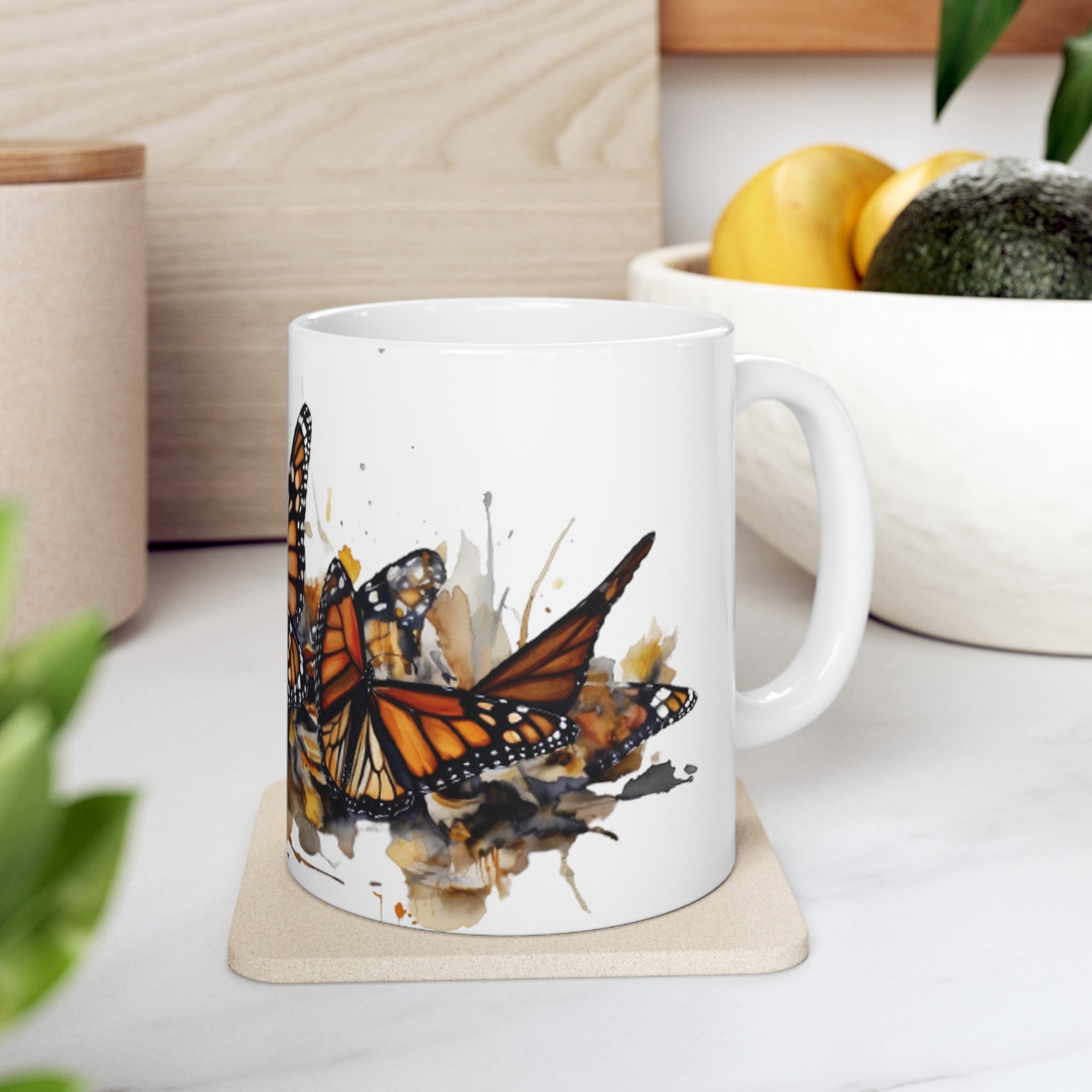 Monarch Butterfly Mug, Butterfly Coffee Mug, Monarch Butterfly Gift ...