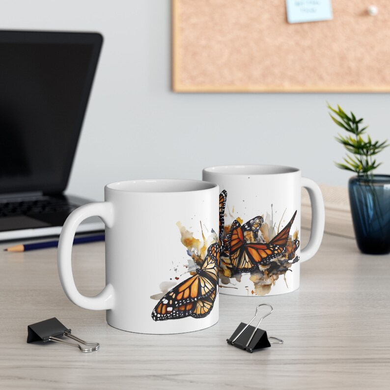 Monarch Butterfly Mug, Butterfly Coffee Mug, Monarch Butterfly Gift ...