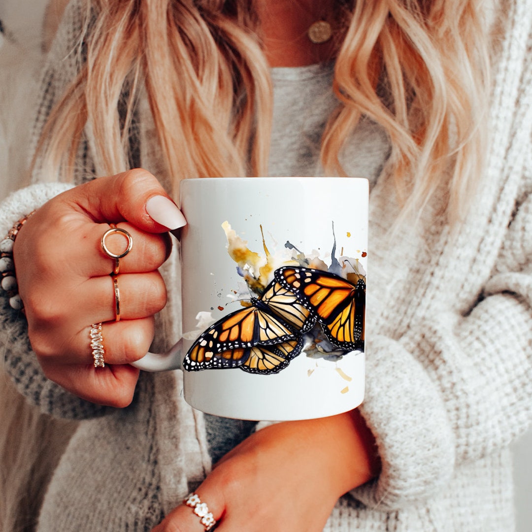 Monarch Butterfly Mug, Butterfly Coffee Mug, Monarch Butterfly Gift ...