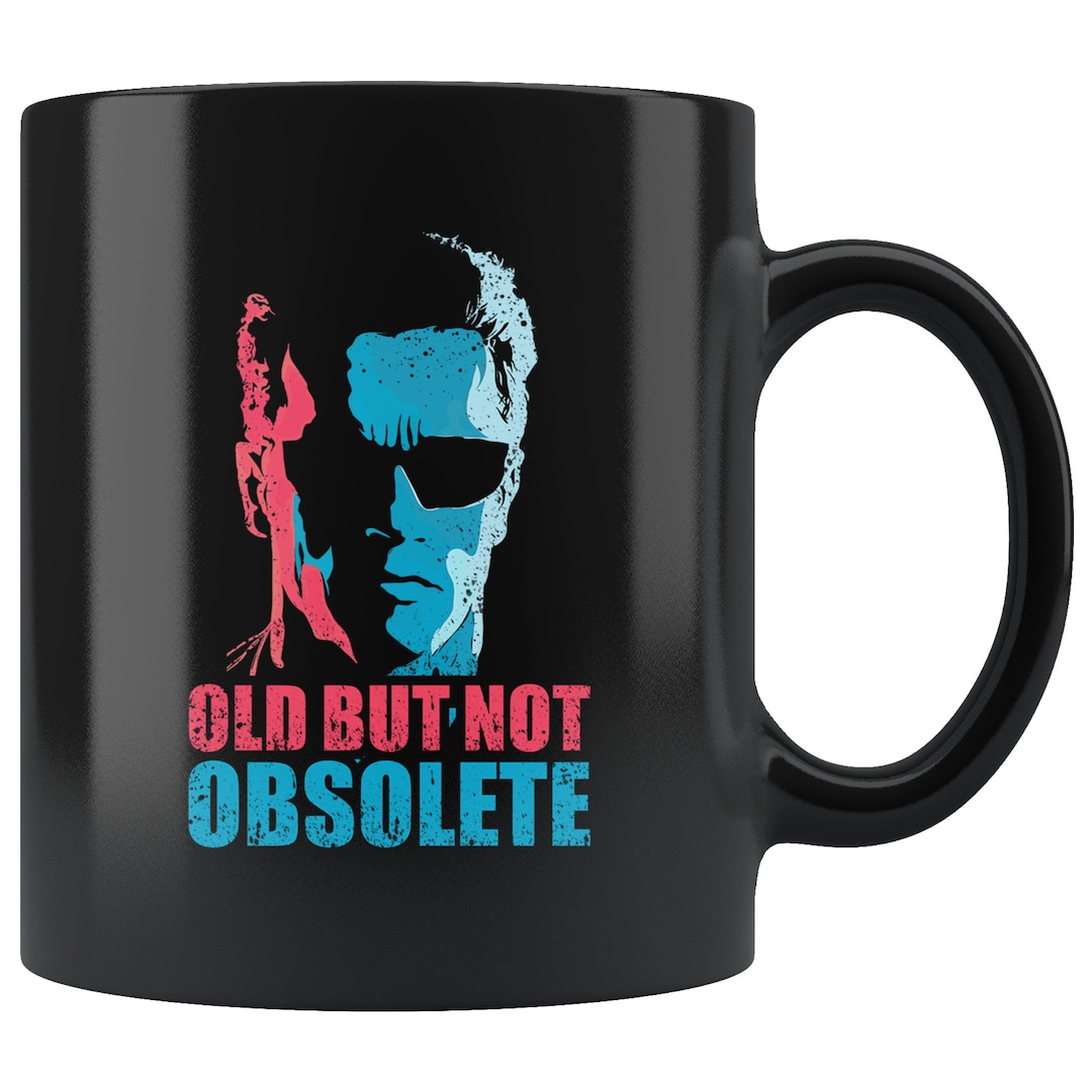 Old but Not Obsolete Awesome 11 Oz Black Coffee Mug - Etsy