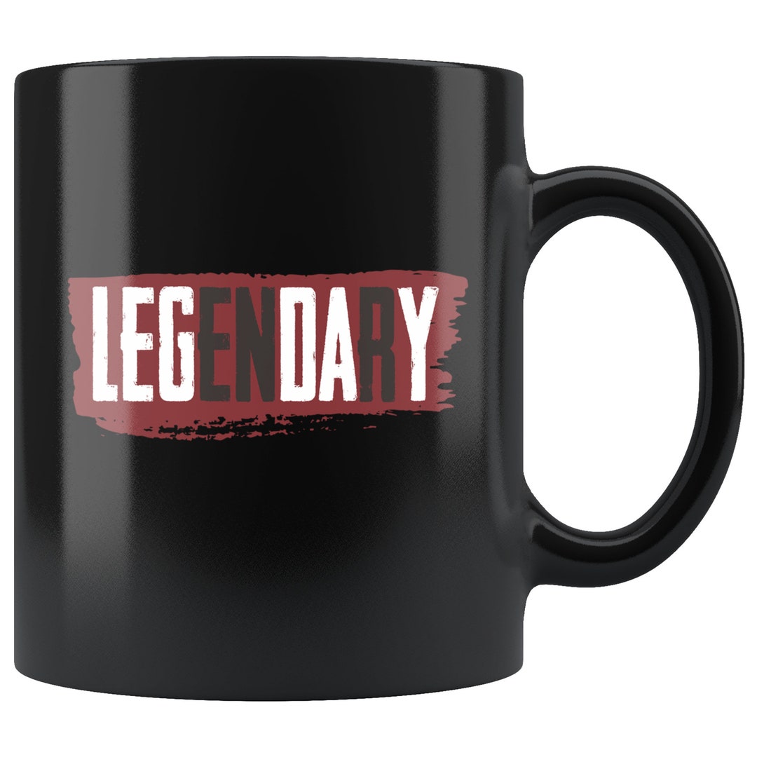Legendary Leg Day 11 Oz Black Coffee Mug - Etsy