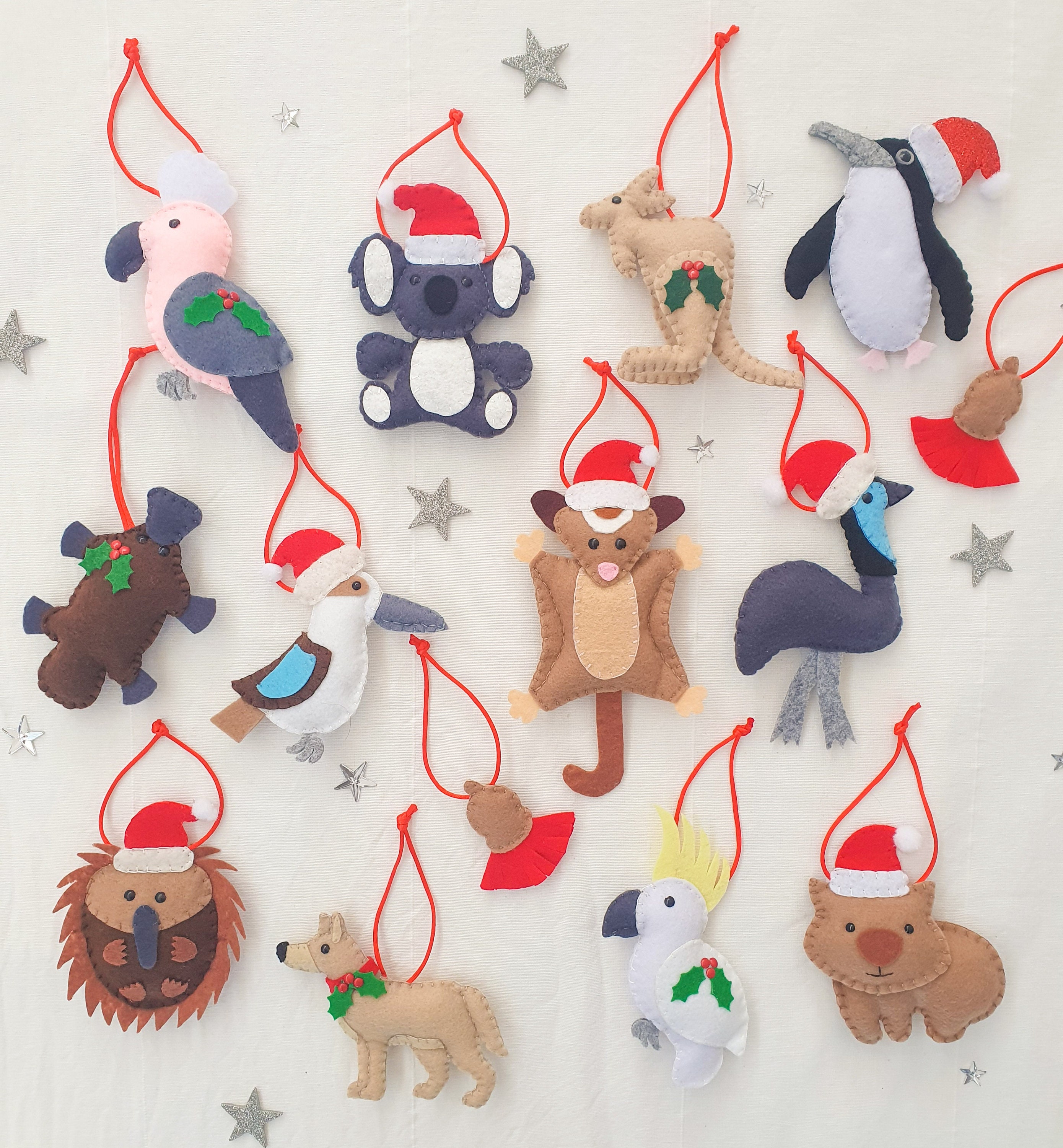 Felt Australian Animal Christmas Decorations/australian - Etsy Australia