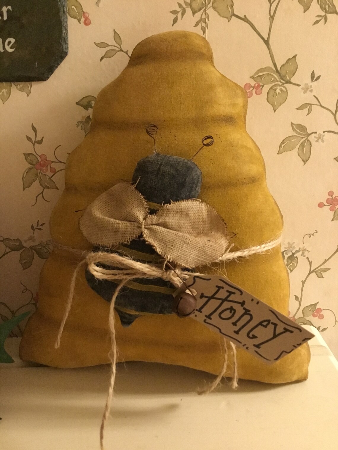 Prim Handmade Bee Skep, Primitive Bee Skep, Primitive Spring Decor ...