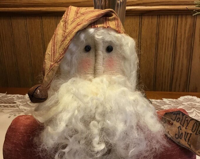Primitive Santa: Handmade Farmhouse Christmas Decor - Etsy