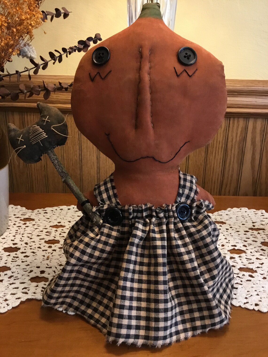 Primitive Halloween Dolls, Primitive Pumpkin Dolls, Primitive Halloween ...