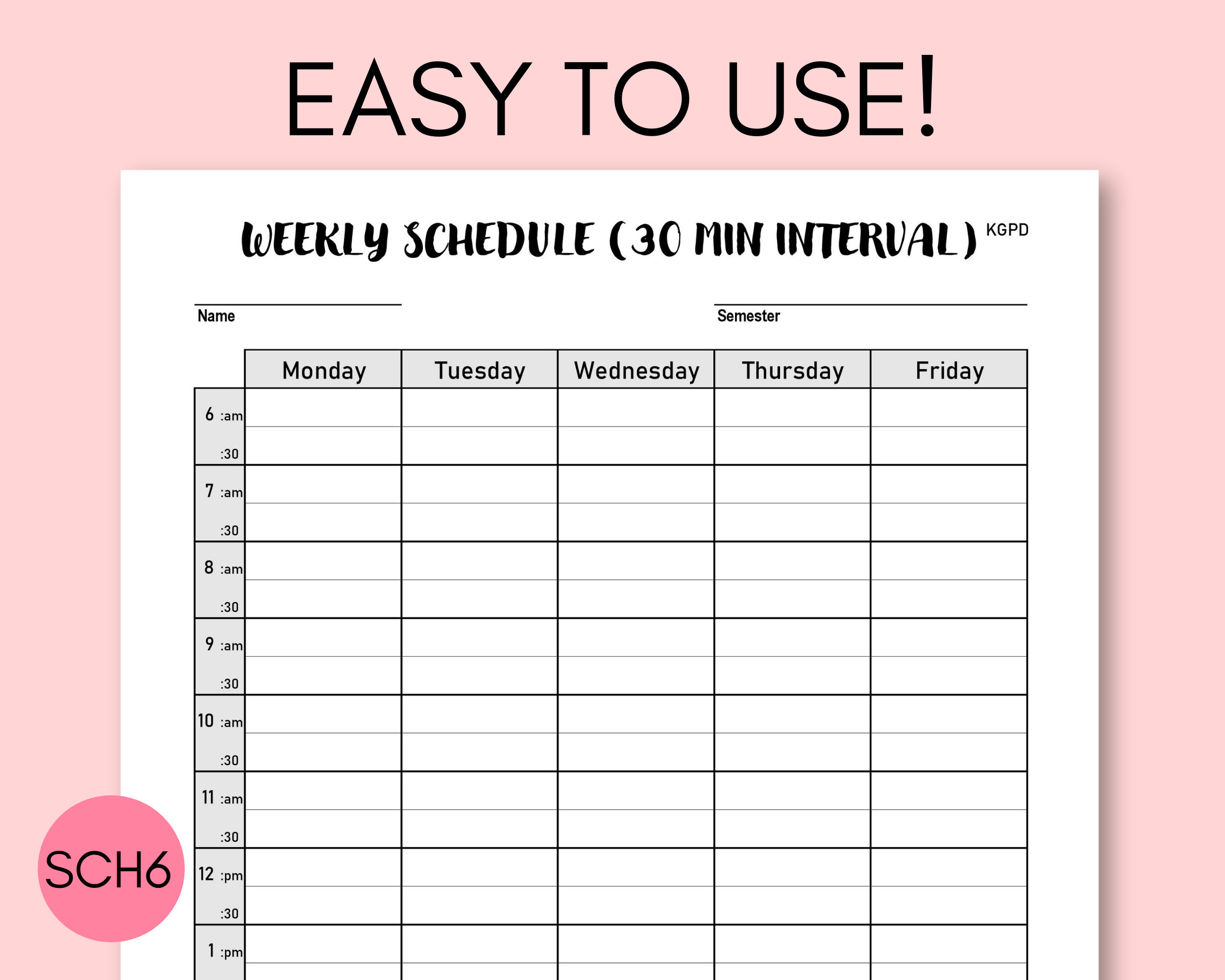 Time Management Printable for Students and Teachers of All Grades. Plan ...