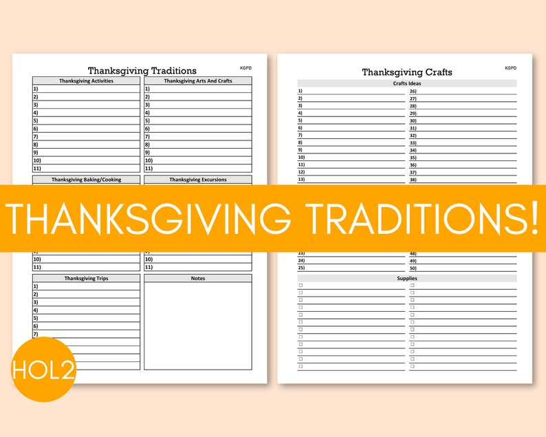 Buy Thanksgiving Worksheets: Friendsgiving Party PDF Excel Files to ...