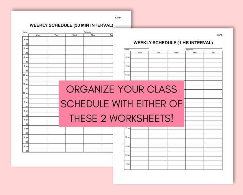 School Planner Printables for Teachers & Students: Organize Lesson ...