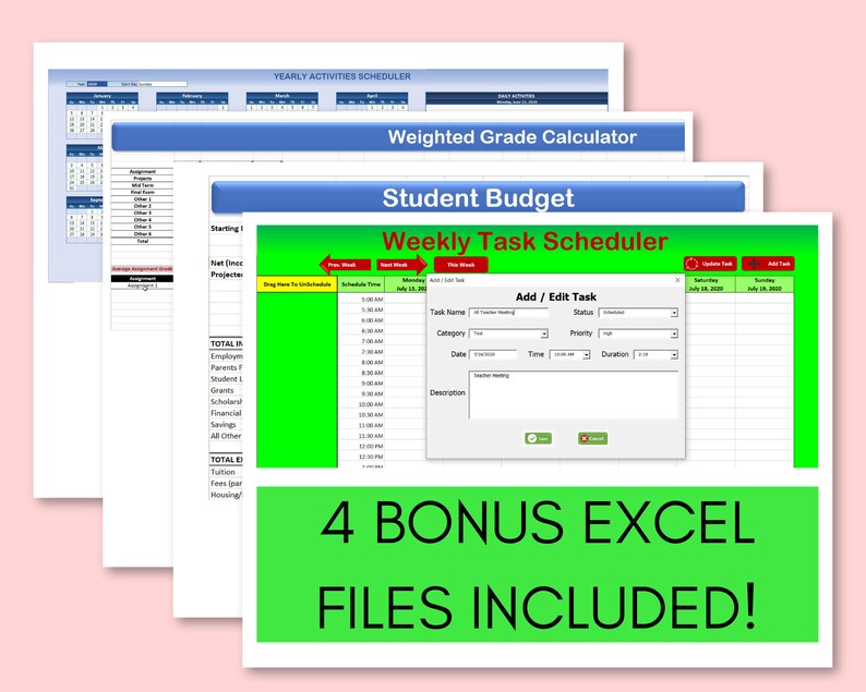 School Planner Printables for Teachers & Students: Organize Lesson ...