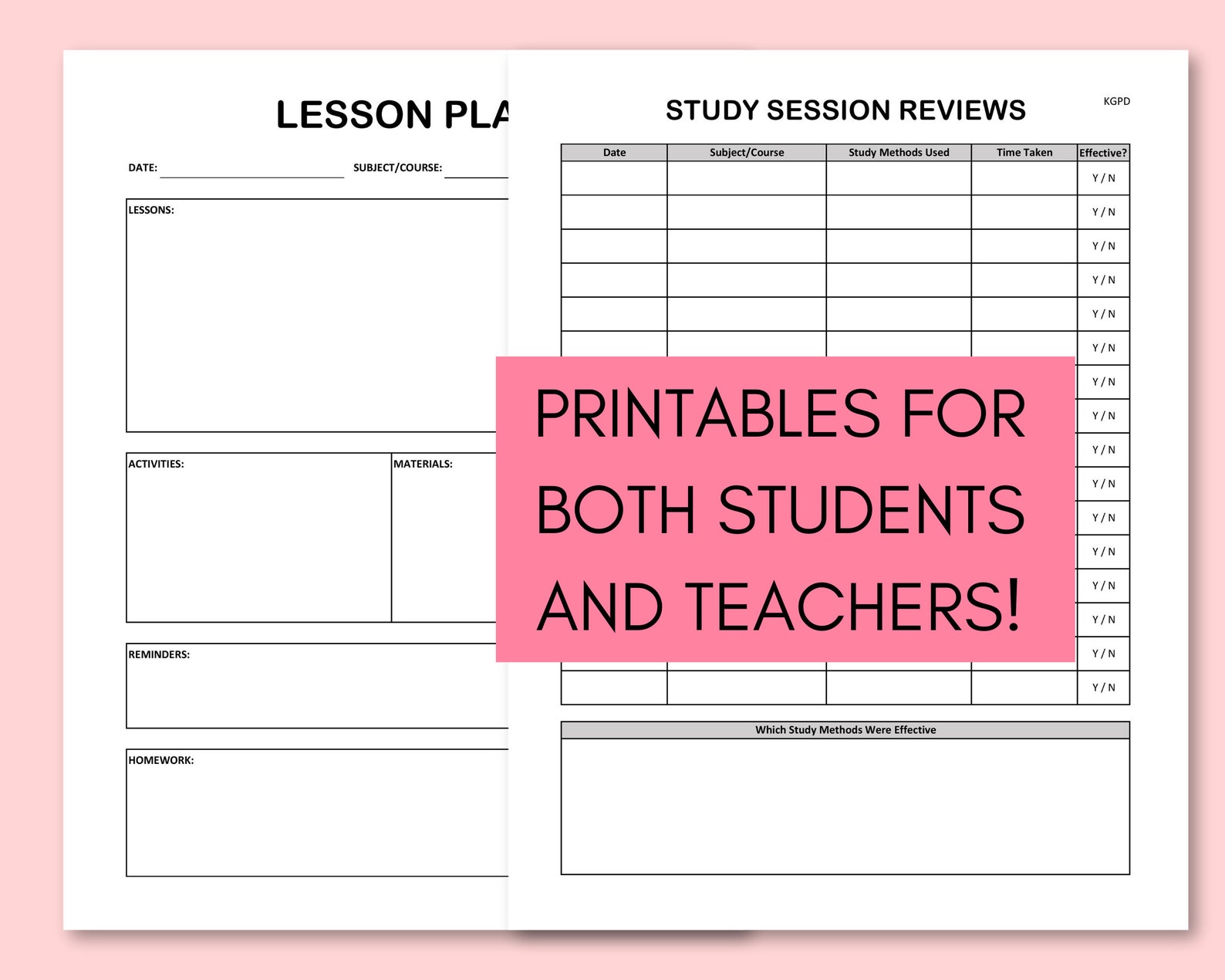 School Planner Printables for Teachers &amp; Students: Organize Lesson ...