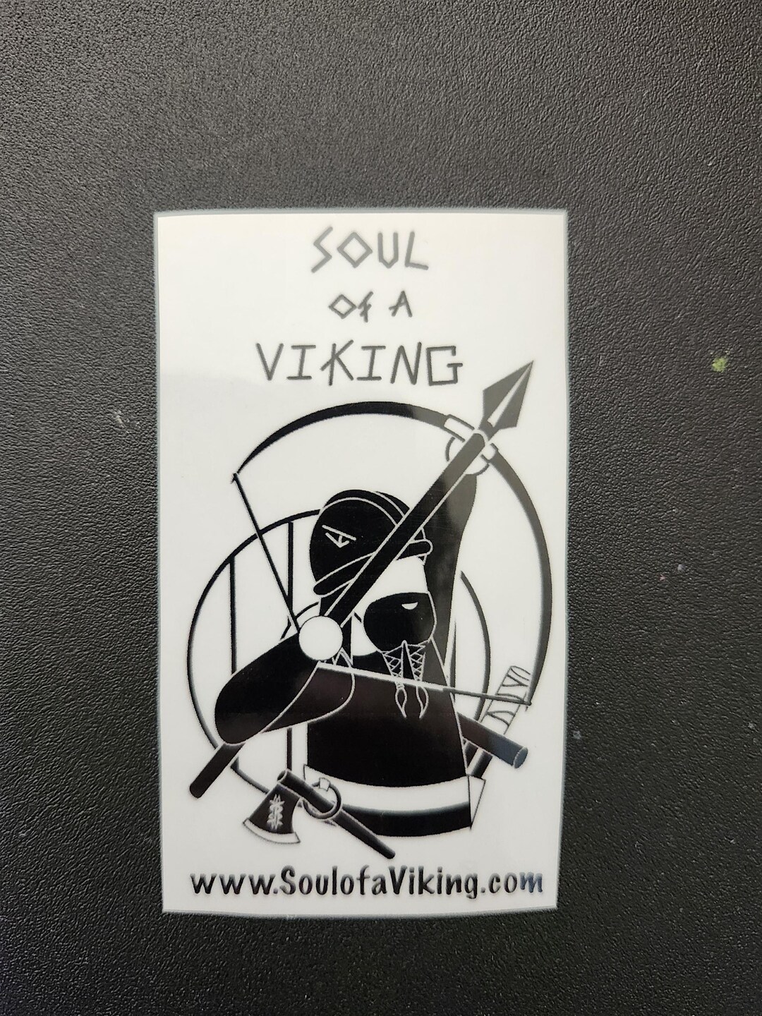 Logo Black and White Vertical Sticker - Etsy