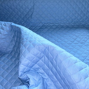 Baby Blue Quilted Fabric - Etsy