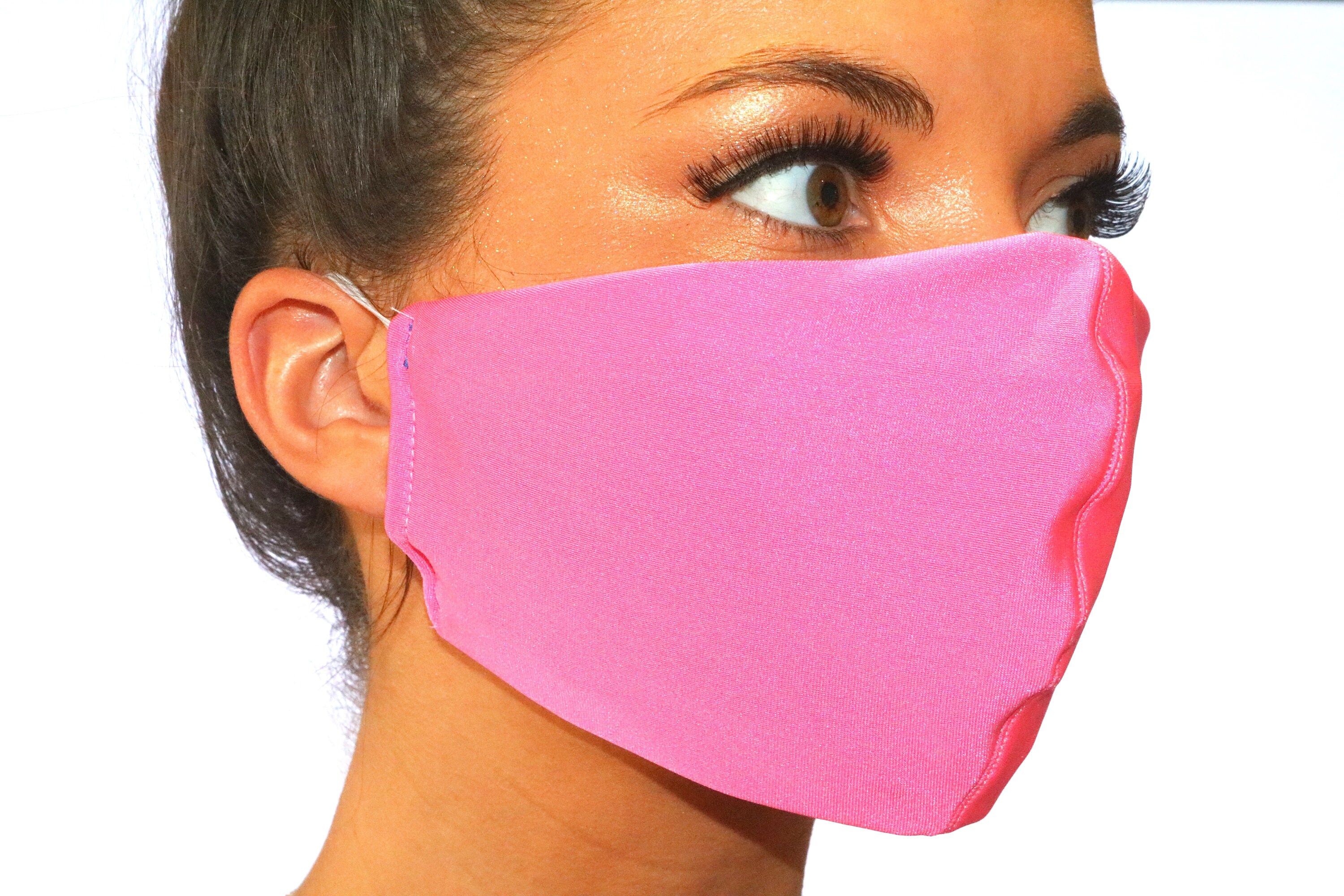 Neon Pink Face Mask Hand Made in the UK - Etsy