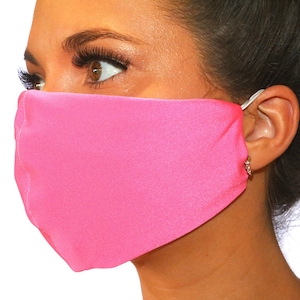 Neon Pink Face Mask Hand Made in the UK - Etsy UK