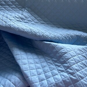 Baby Blue Quilted Fabric - Etsy