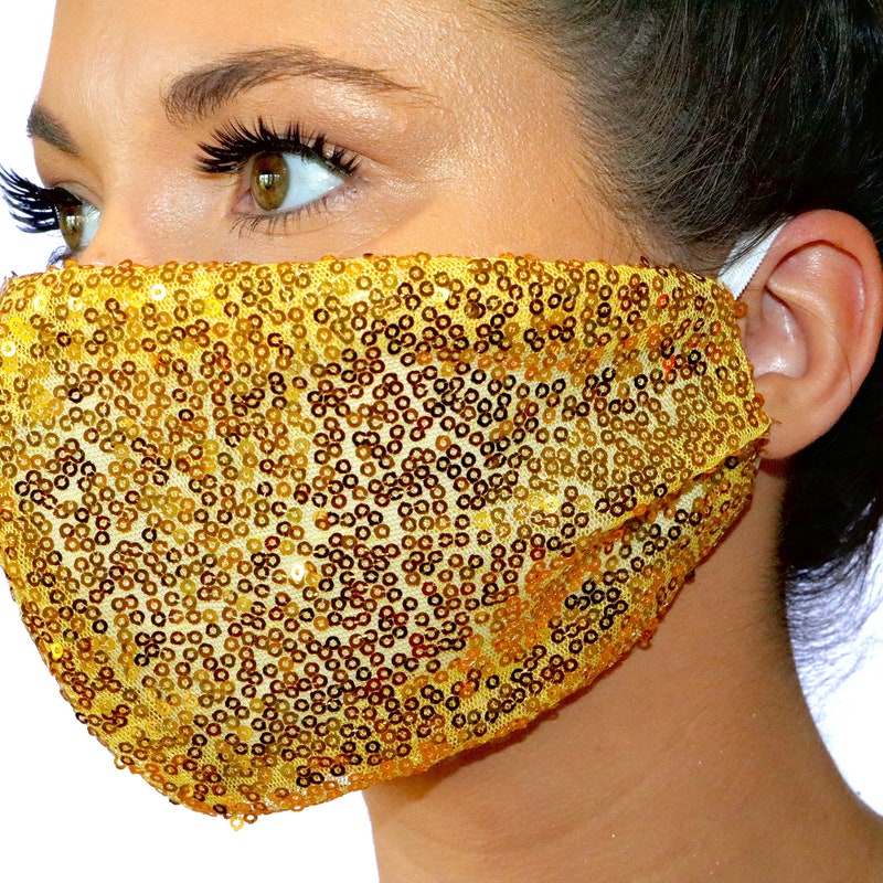 Sequin Face Mask - Etsy