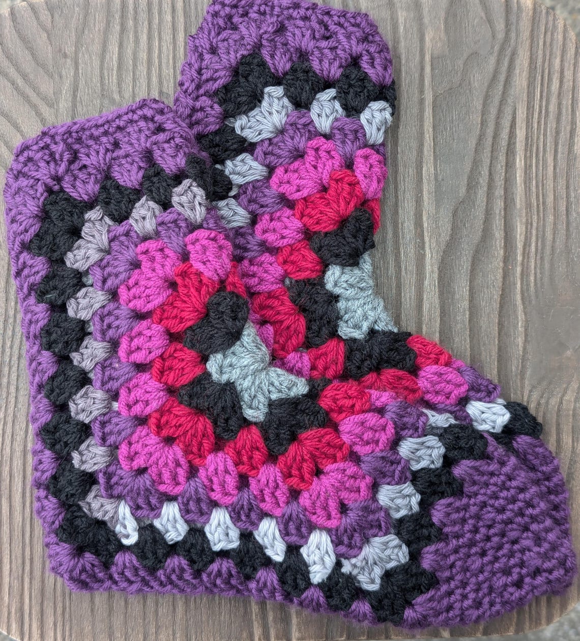Granny Square Slipper Socks - Etsy