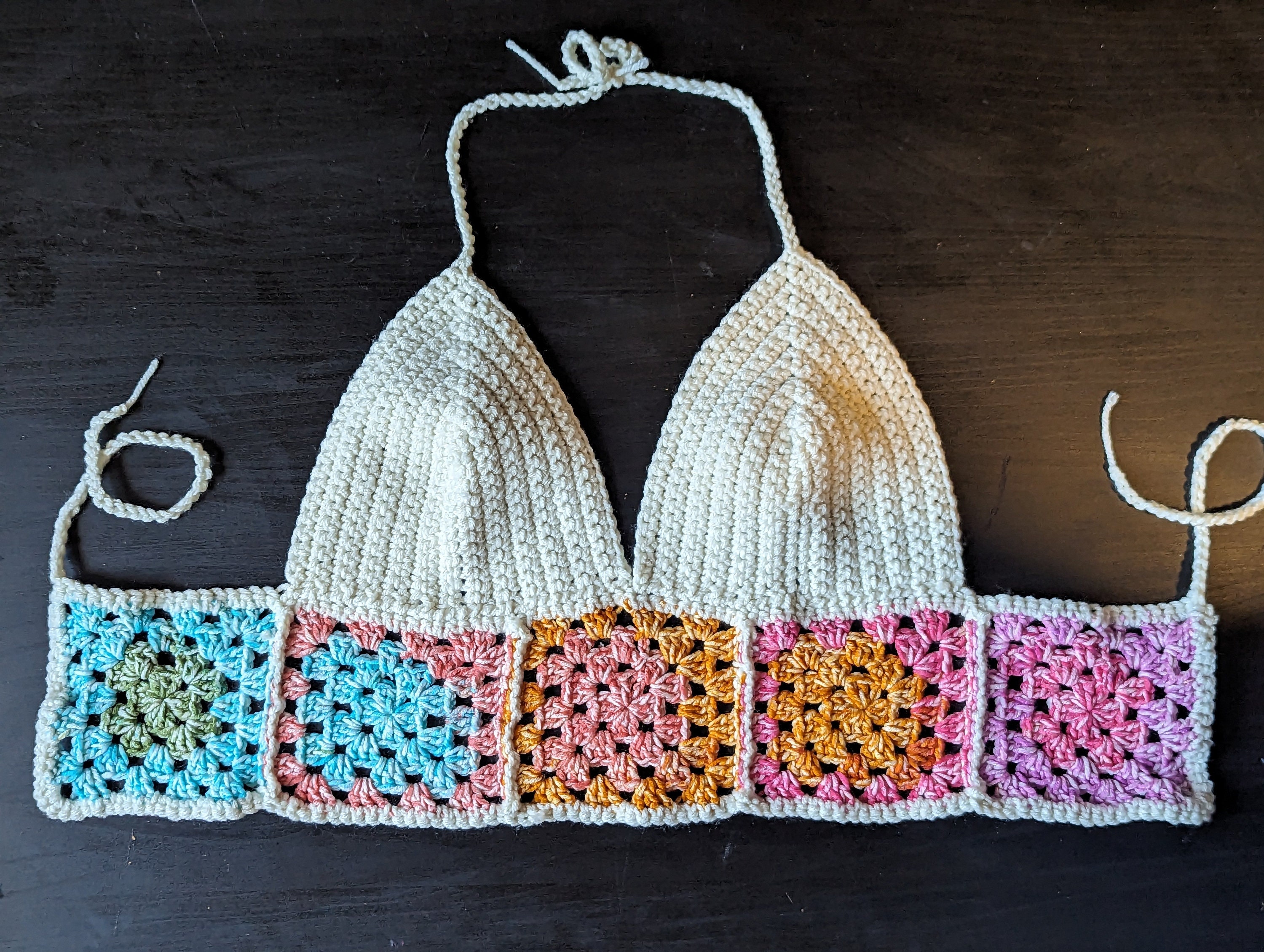 Granny / American Square Bralette - Etsy