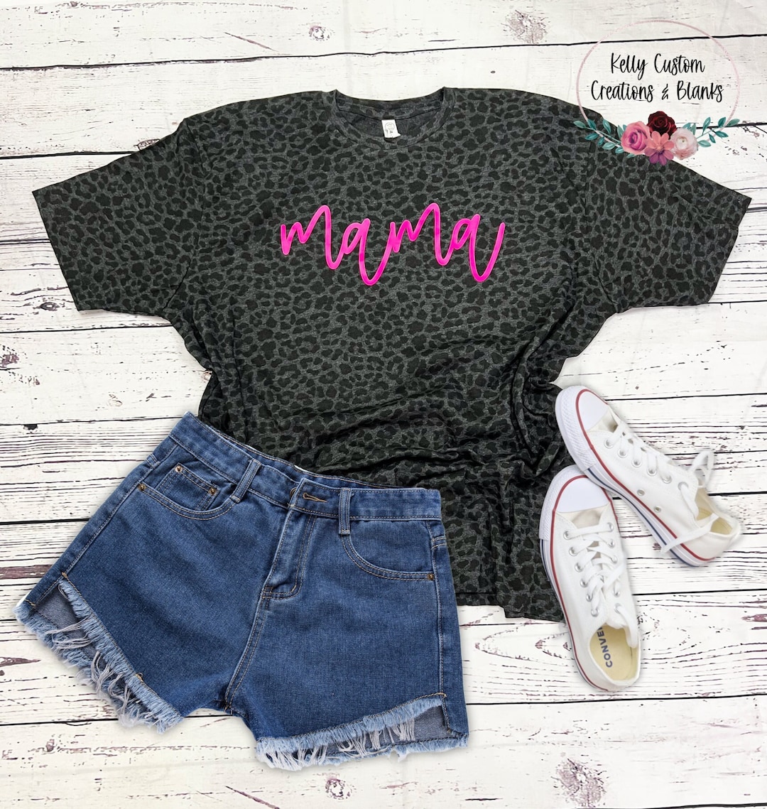 Mama Black Leopard Shirt Mom Shirt Mothers Day Gift Gift for Her ...