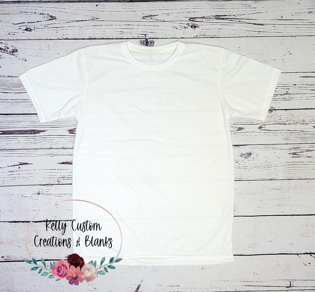 Adult Colored Sublimation Blank T-shirts 100% Polyester Sublimation ...