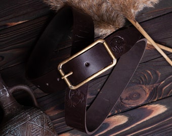 Red Belt With Gift Box Leather Belt Womens Leather Belt Red - Etsy
