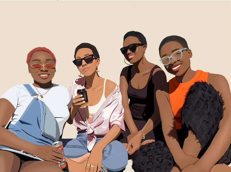 Custom Full Detailed Digital Portrait Illustration - Etsy