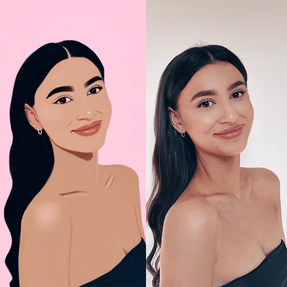 Custom Full Detailed Digital Portrait Illustration - Etsy