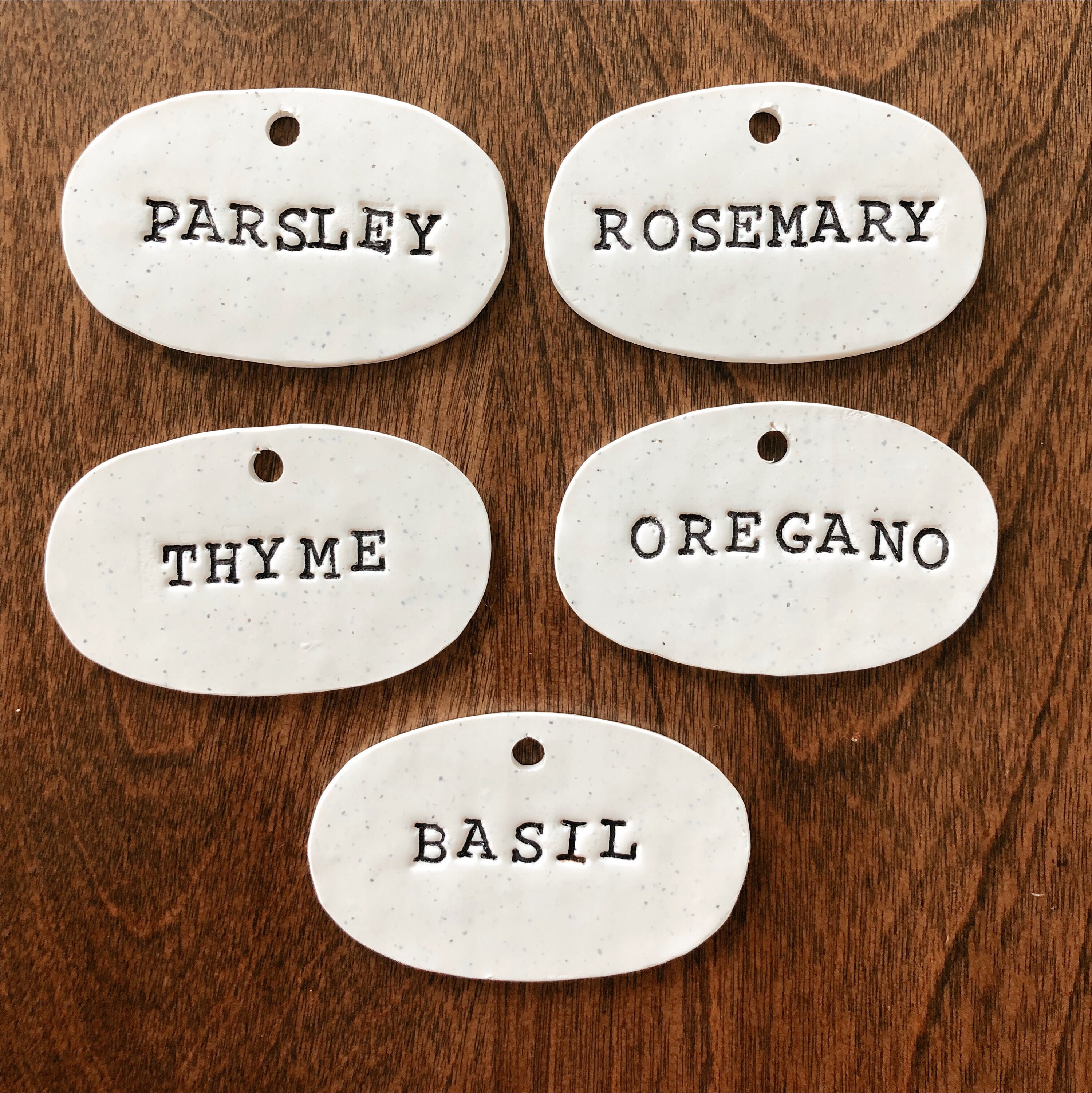 Clay Plant Tag, Polymer Clay, Plant Tags, Clay Plant Lables, Mother's ...