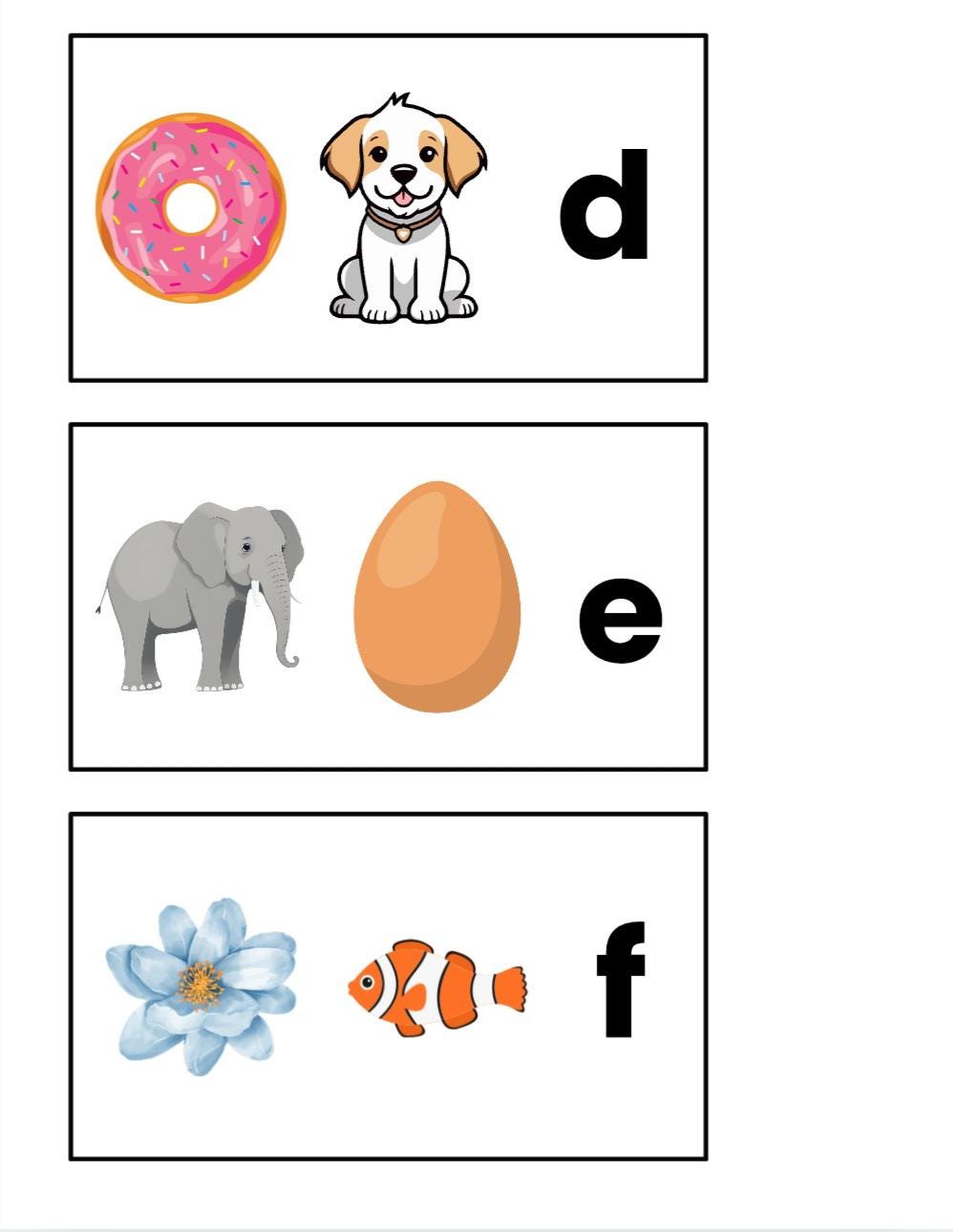 Beginning Sounds Flashcards | ABC Phonics Printable for Early Learners ...