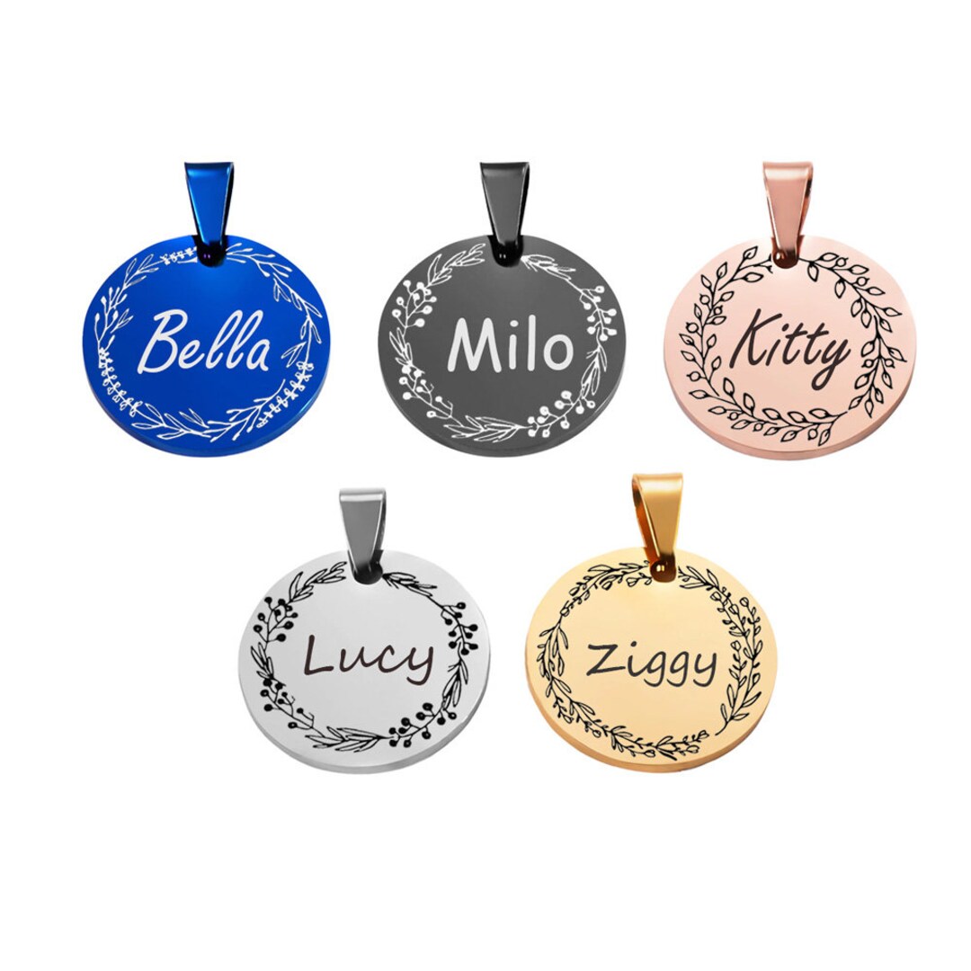 Cat Tag, Cat ID Tag, Personalized Cat Tag, Kitten Tag, Engraved Cat Tag ...