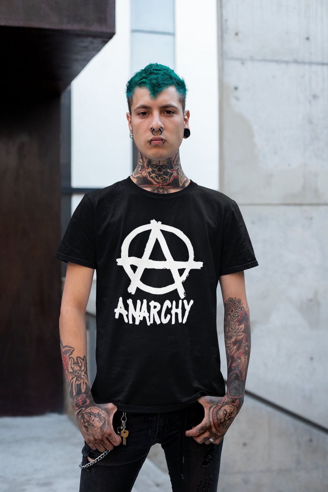 Anarchy Punk T-shirt - Etsy