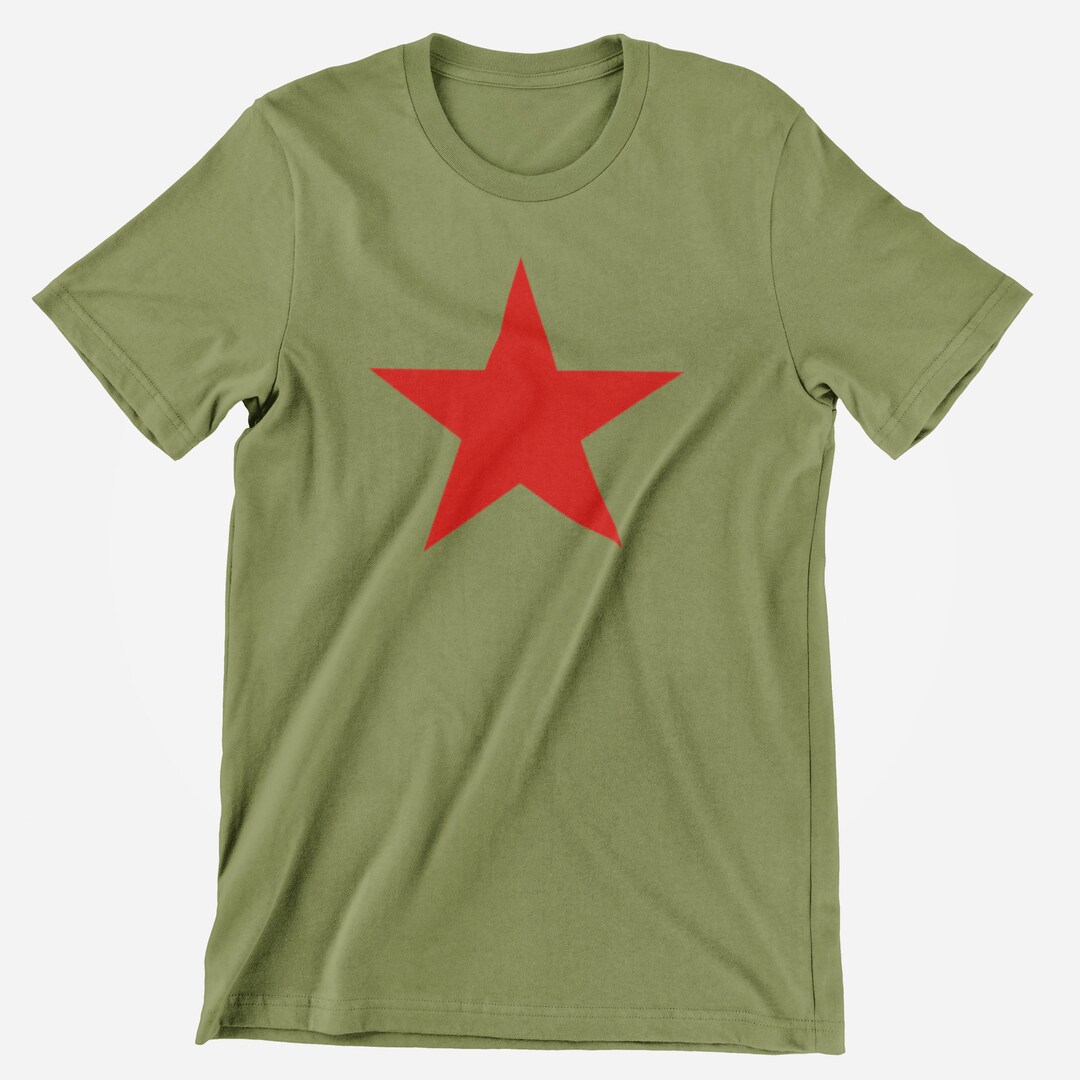Red Star T-shirt as Worn by Michael Stipe - Etsy