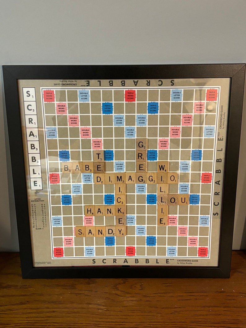 Personalized Scrabble Hanging Board - Etsy