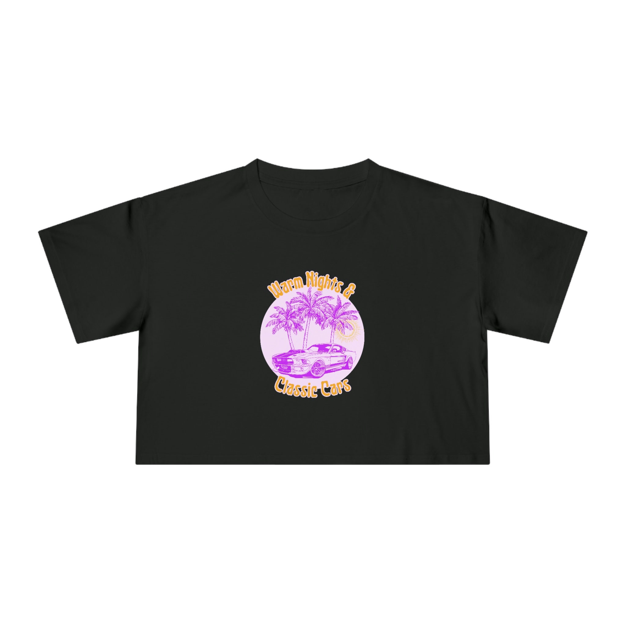 Classic Car Girl Crop Top, Summer Car Tshirt, Car Girl Crop Top ...