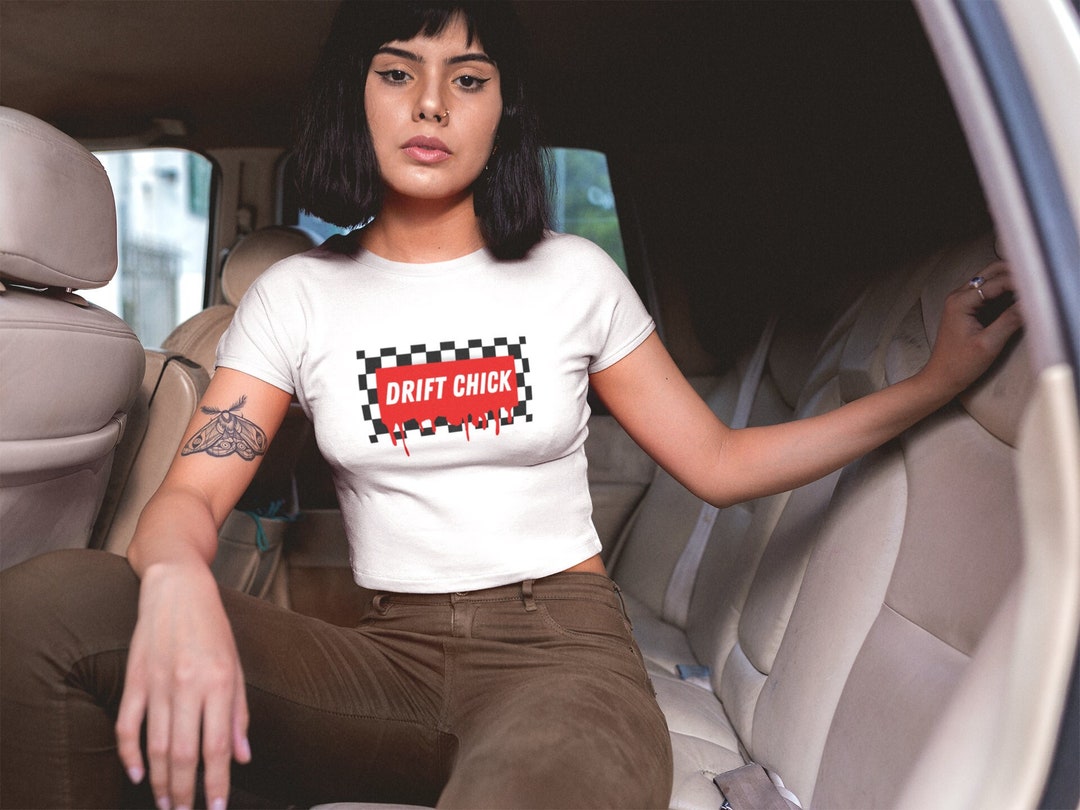 Drift Chick Crop Top, Drippy Car Top, Car Girl Crop Top, Drift Girl Top ...