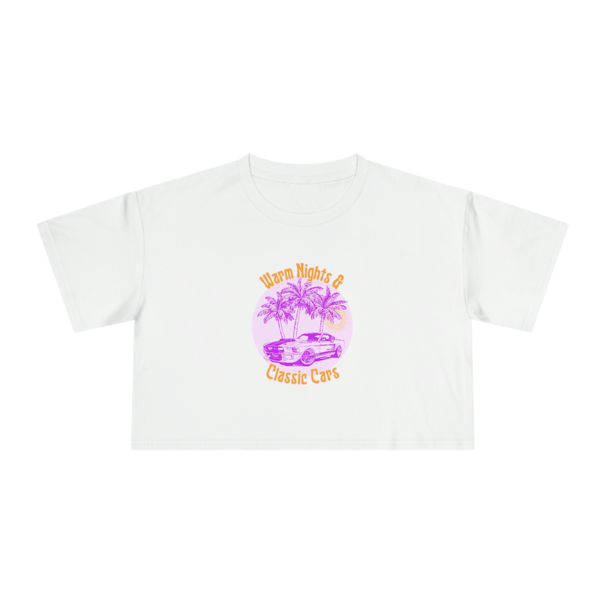 Classic Car Girl Crop Top, Summer Car Tshirt, Car Girl Crop Top ...