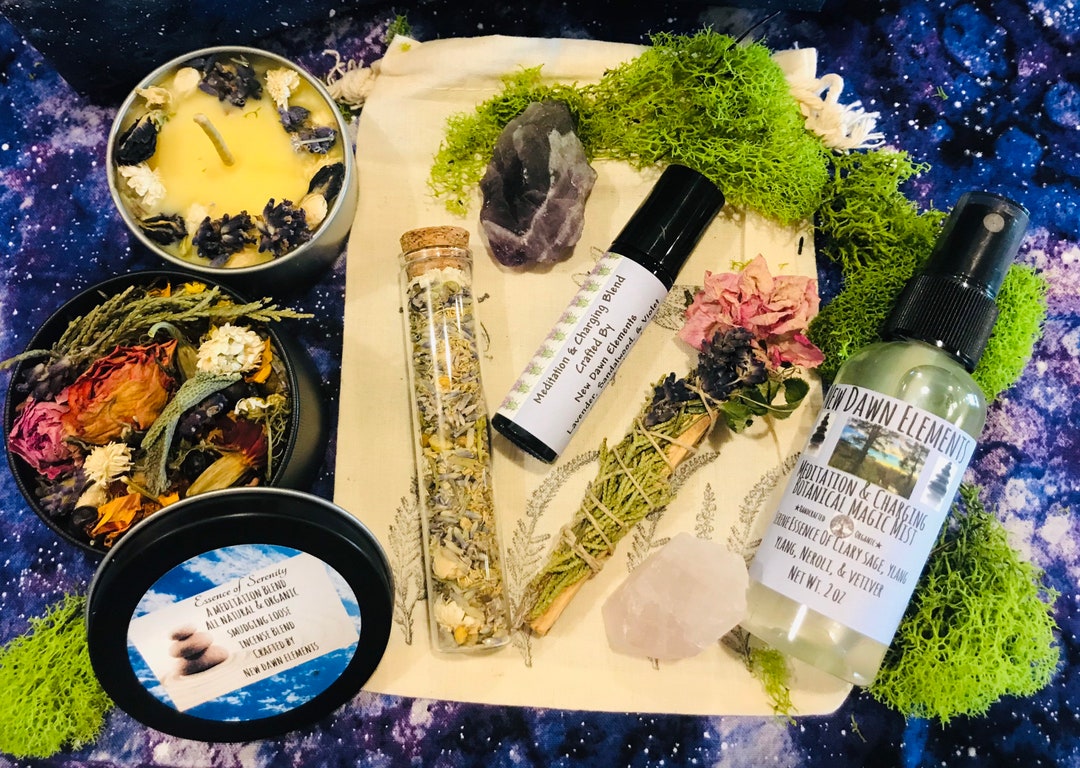 Wellness & Healing Gift Set, Energy Cleansing Box With Natural Incense ...