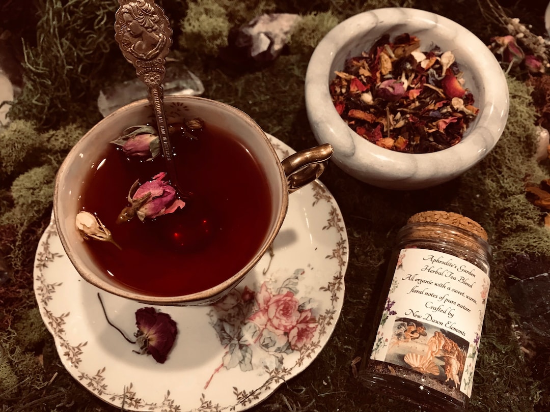 Aphrodite's Garden Herbal Tea: Organic Floral Tea Blend, Herbal Tea ...