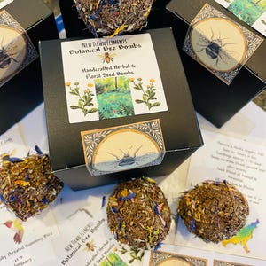 Wildflower Seed Bombs, Handcrafted Seed Ball for Bees, Pollinator ...