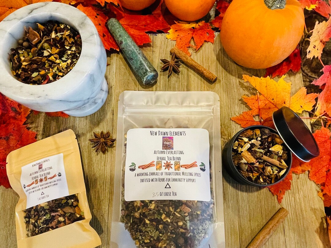 Organic Mulling Spice Herbal Tea Blend: Autumn Everlasting - Etsy