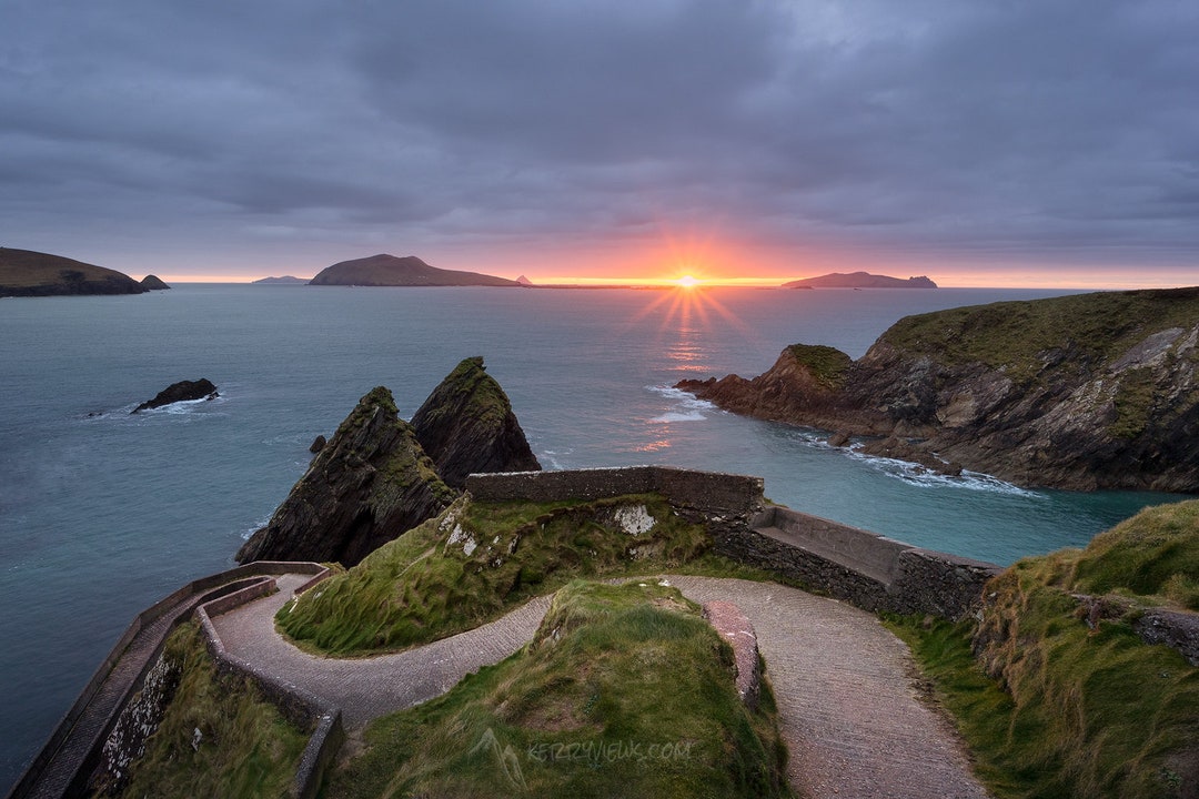 Dunquin Pier Sunset / Dingle / Ireland / Free Shipping Worldwide - Etsy