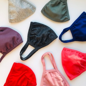 Adult 2-layer SOFT + Breathable + Cotton and High Quality Reusable Face ...