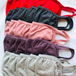 5 Pack-adult High Quality SOFT Reusable COTTON Face Mask mix - Etsy